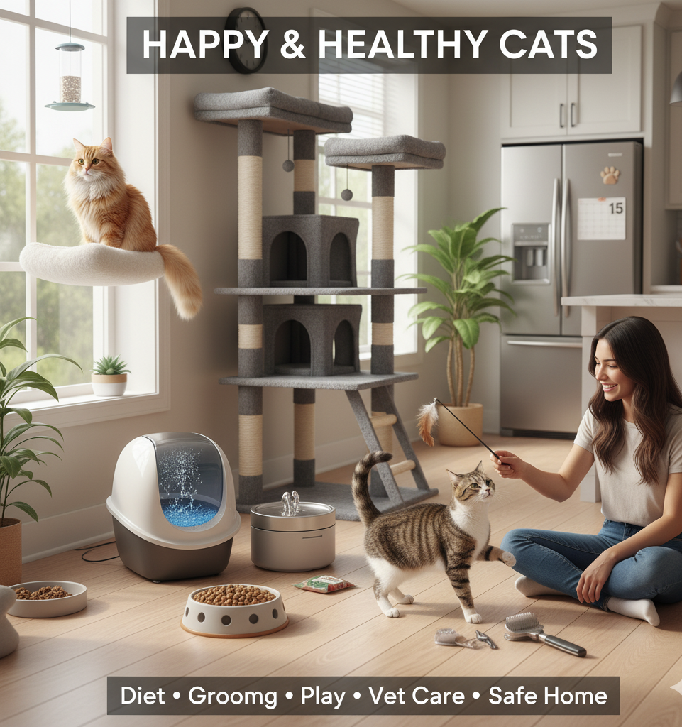 How to Take Care of a Cat with Easy Tips for a Happy Life - Pet Care ...